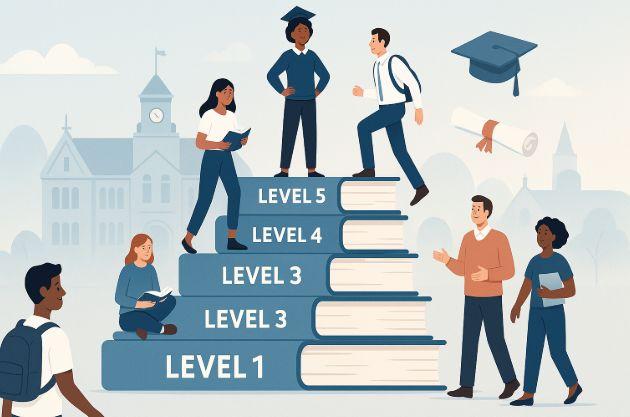 What Is the Equivalent of NVQ Level 3 in the UK Education System?