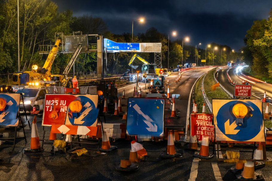M25 Closures in Kent and Surrey: Overnight Works at J3, J10 & Dartford ...