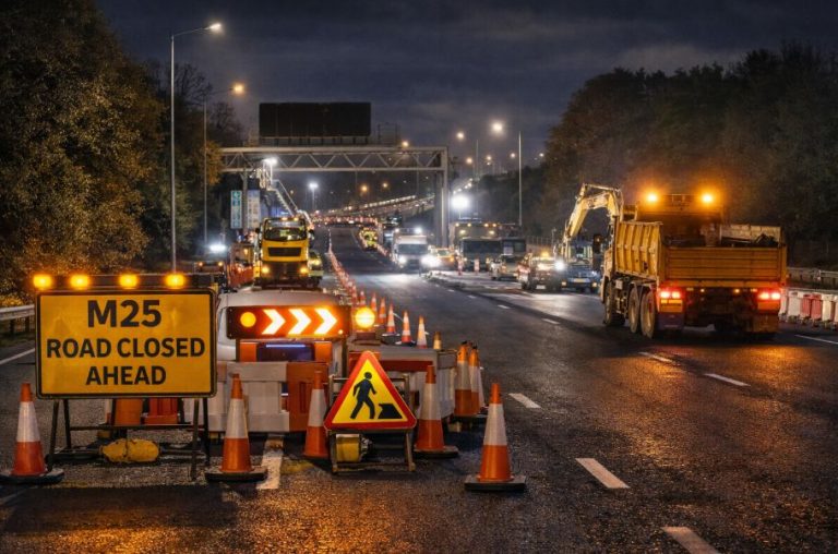M25 Closures in Kent and Surrey: Overnight Works at J3, J10 & Dartford ...